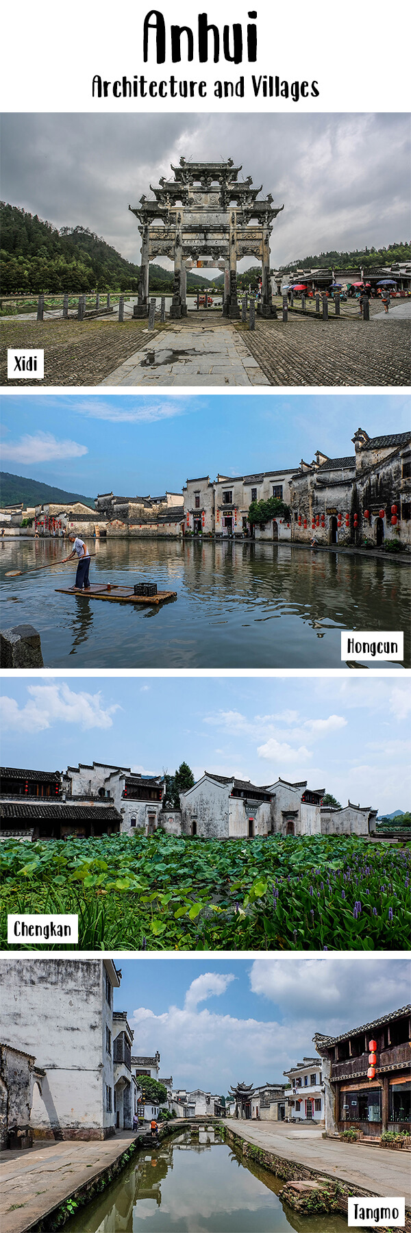 Xidi Ancient Village, Anhui, China - ARCHITECTURE ON THE ROAD